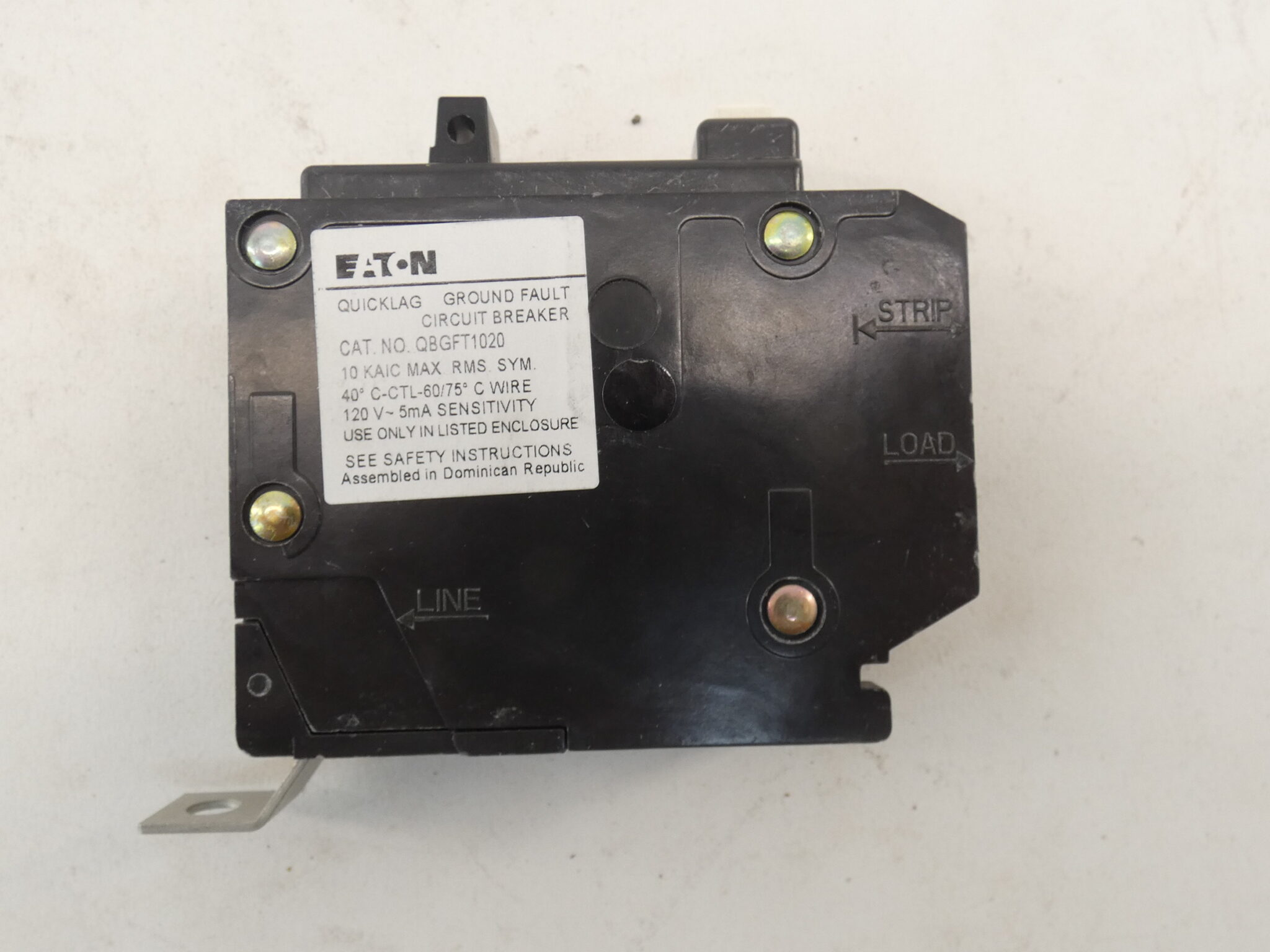 Eaton QBGFT1020 Circuit Breaker, 120V, 20A, 1P – GPM Surplus