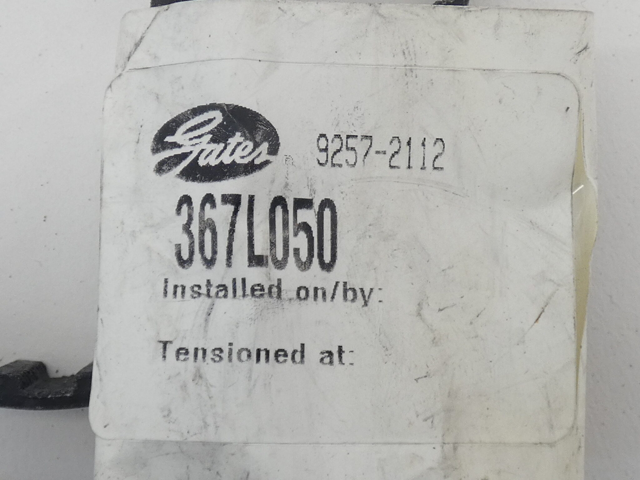 *Lot of 3* Gates 367L050 Timing Belt, 9257-2112 – GPM Surplus