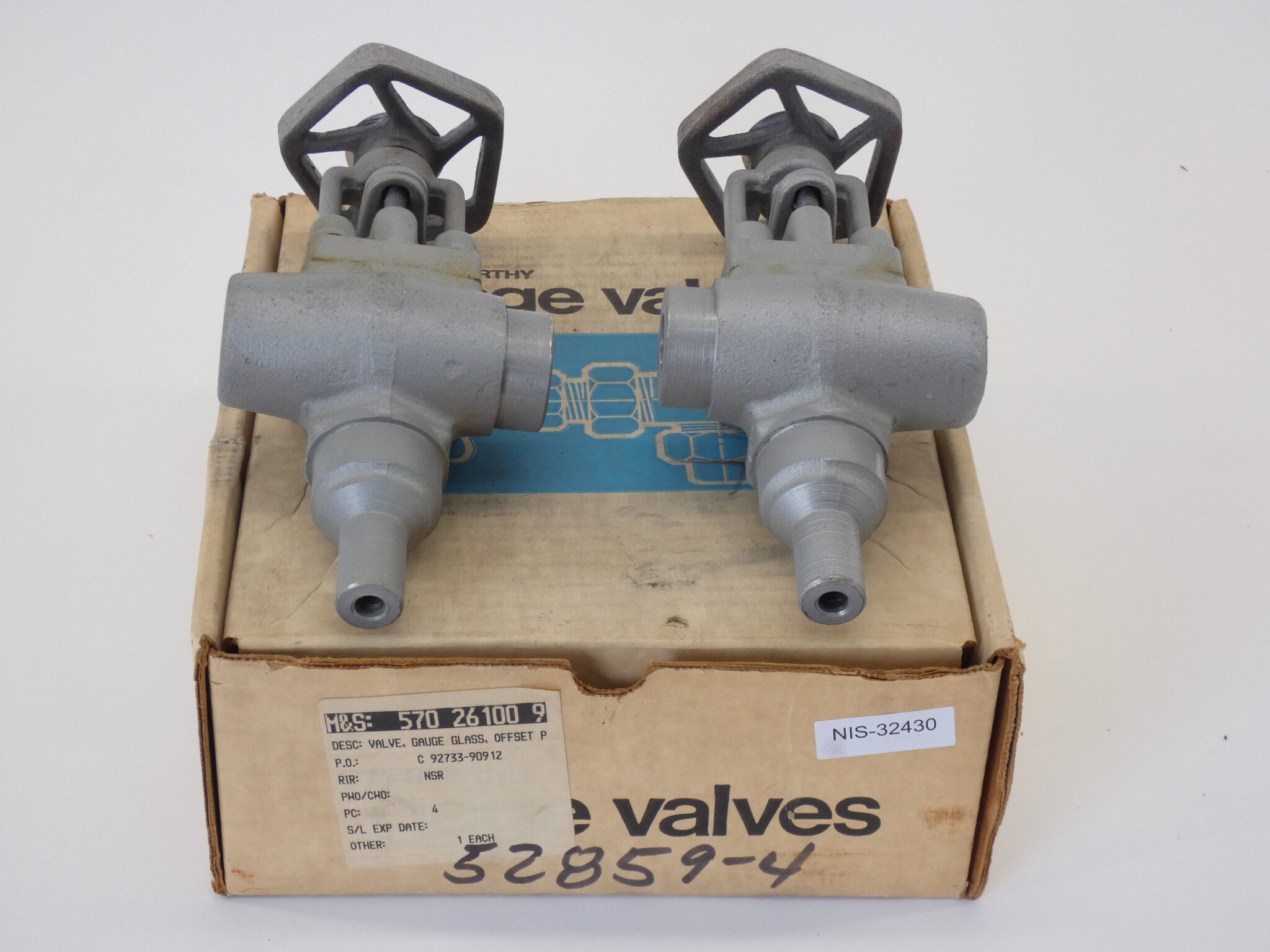 *Lot of 2* Penberthy 730P 68922-300 Valve – GPM Surplus