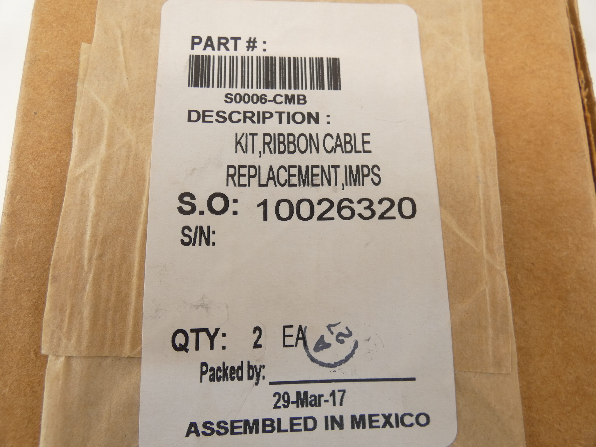 *Lot of 2* Emerson S0006-CMB Ribbon Cable Kit Replacement – GPM Surplus