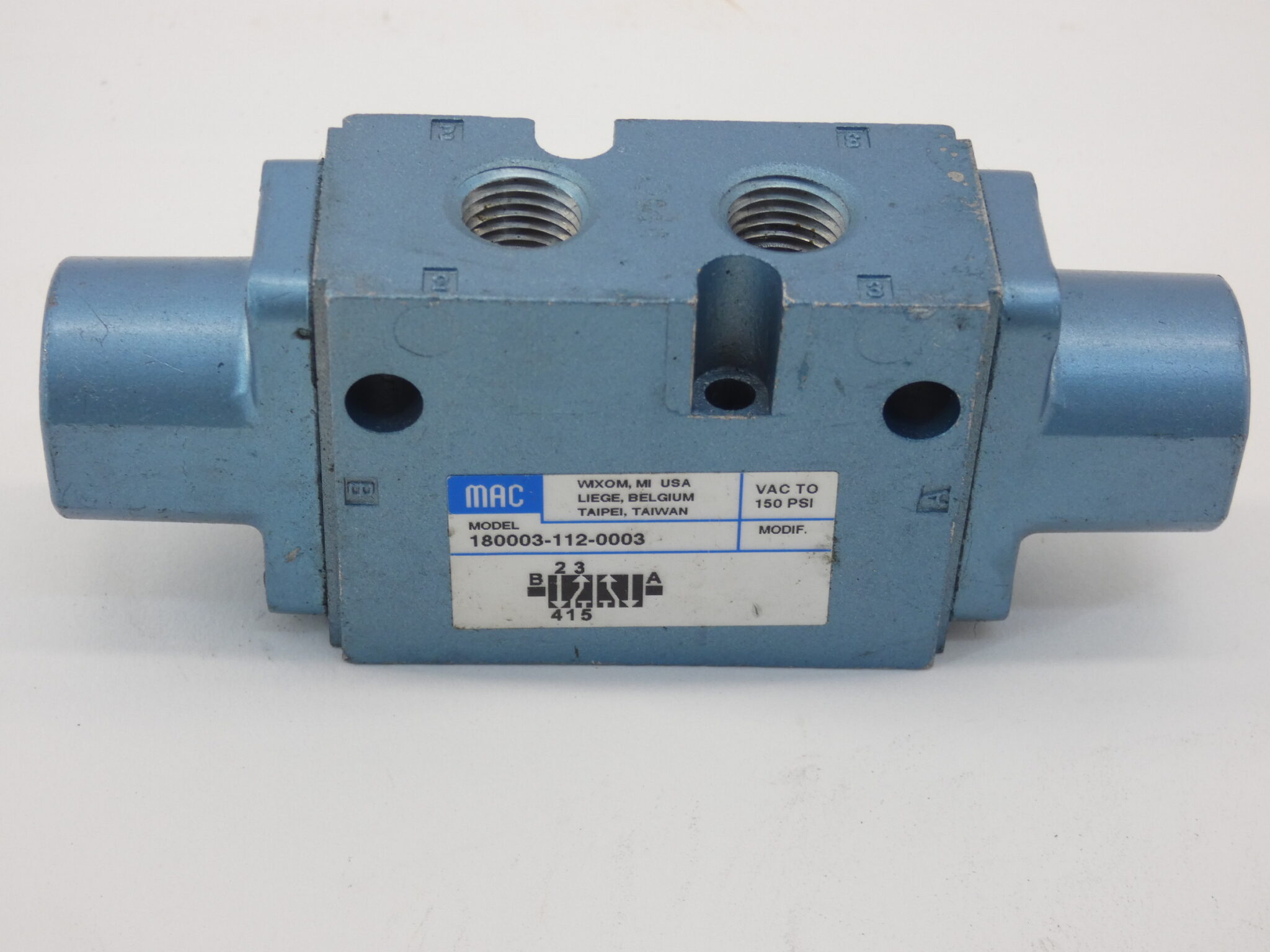 MAC 180003-112-0003 Solenoid Valve, 150 PSI – GPM Surplus