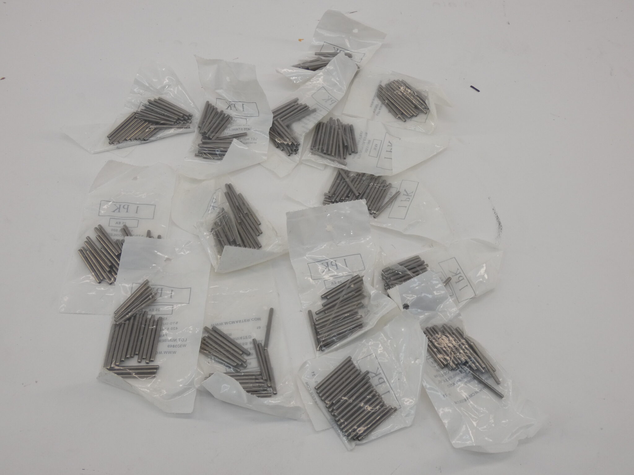*Lot of 375* 15 Packs McMaster-Carr Stainless Steel Coiled Pin .125 x 1 ...