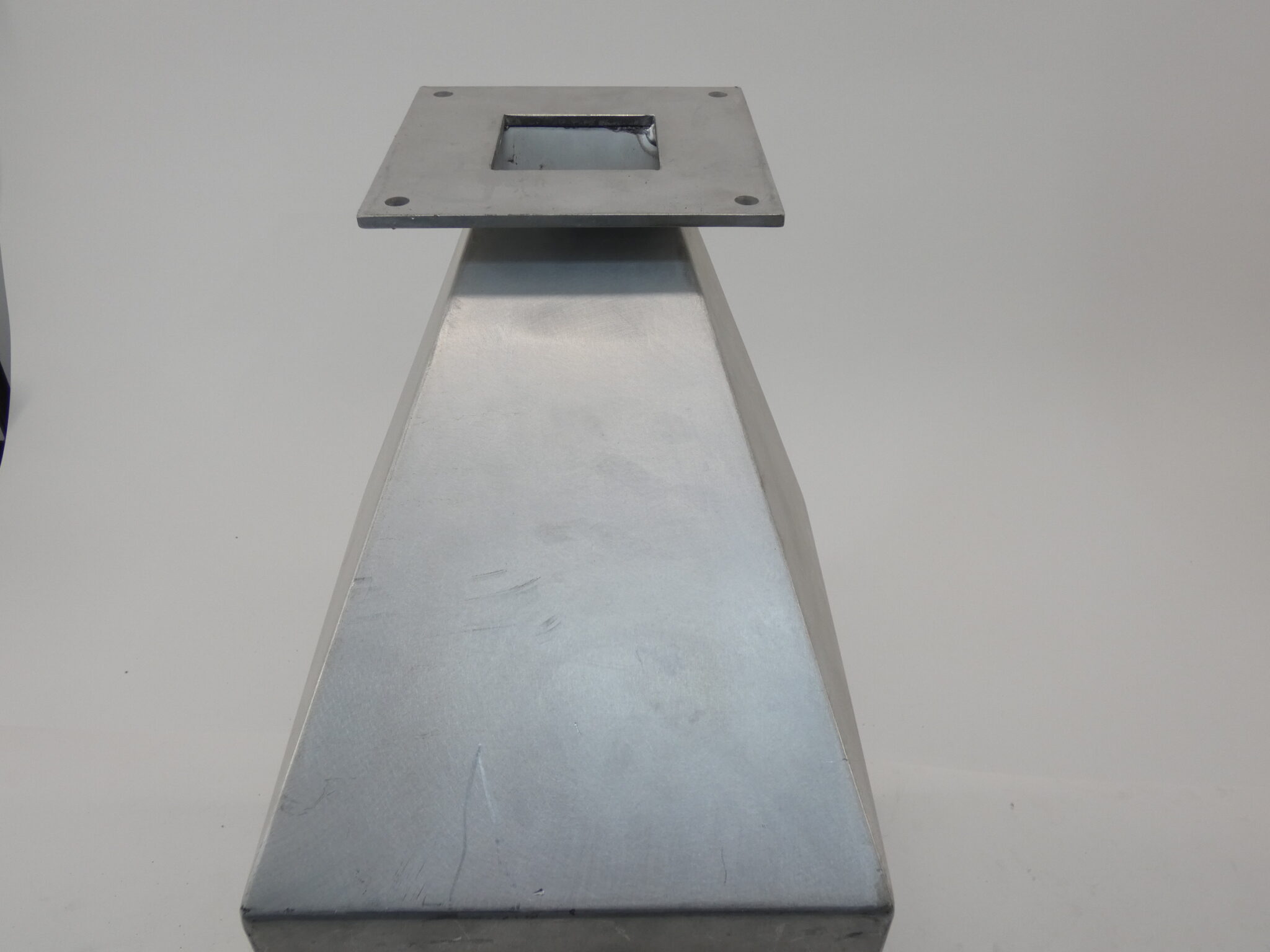 Aluminum Hopper w/ Sight Glass 10″ Opening Size 20″ Height – GPM Surplus