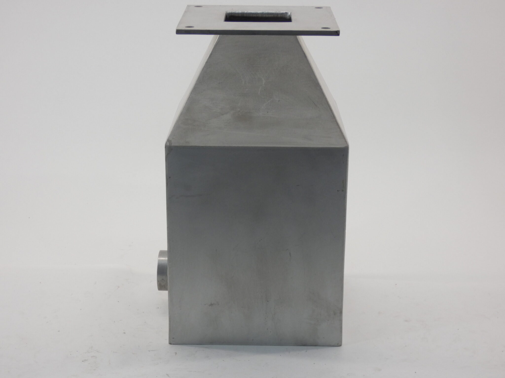 Aluminum Hopper w/ Sight Glass 10″ Opening Size 20″ Height – GPM Surplus