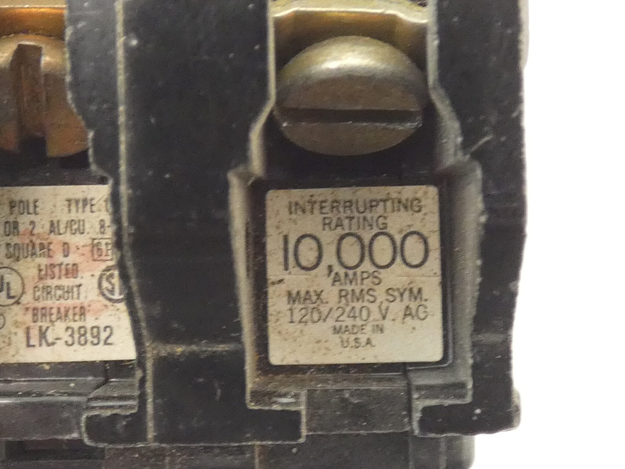 *Lot of 7* Square D Type QO 20A Circuit Breaker 2P – GPM Surplus