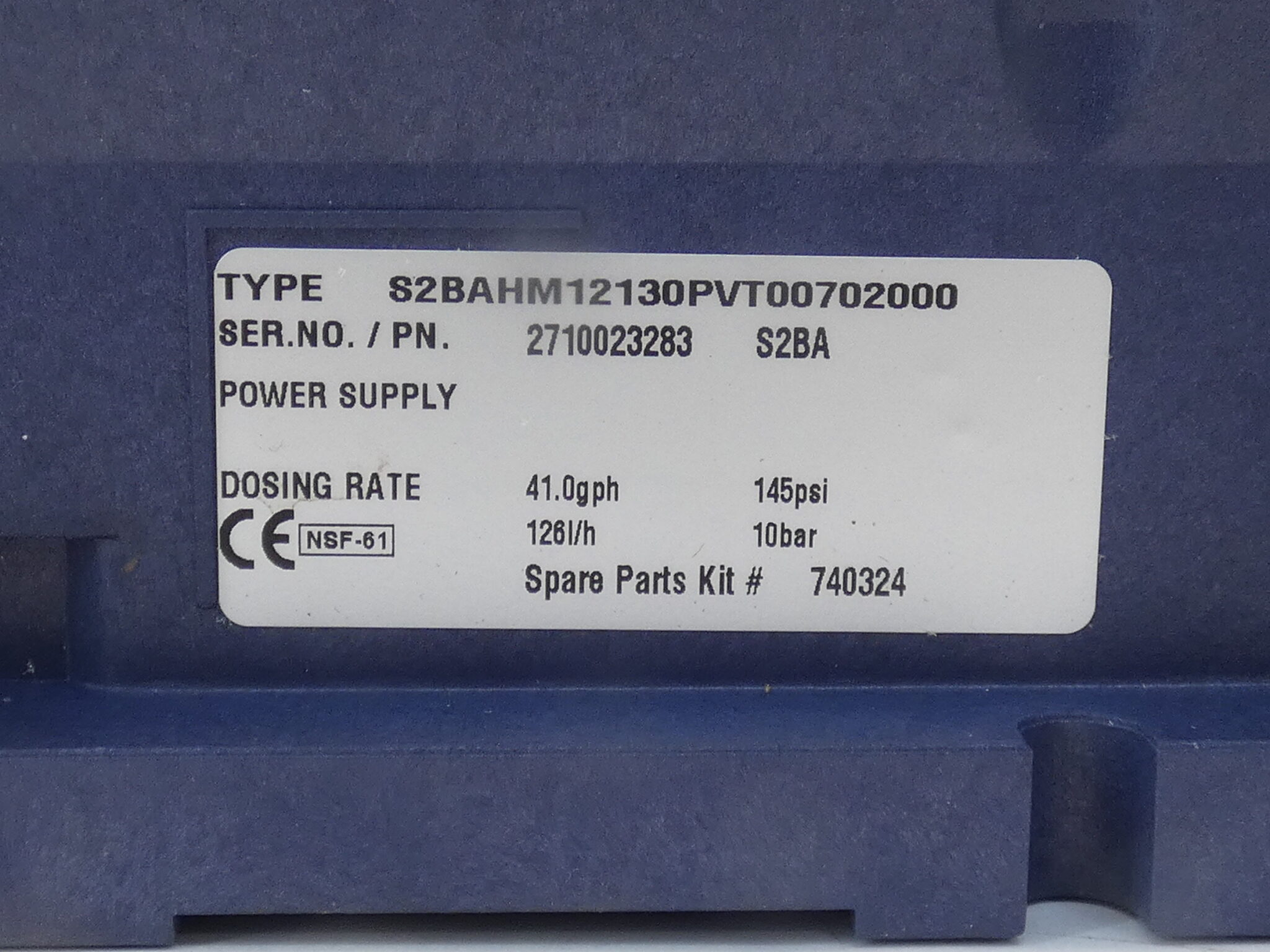 ProMinent Fluid Controls Sigma S2BAHM12130PVT00702000 Diaphragm Dosing ...