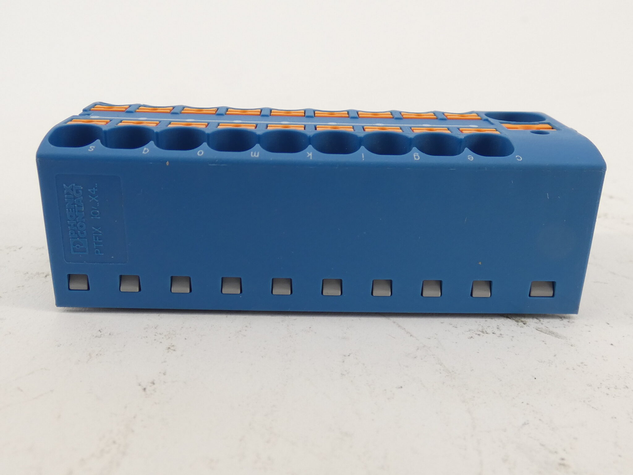 *Lot of 8* Phoenix Contact PTFIX 18×4 Blue Distribution Blocks 600V 57A ...