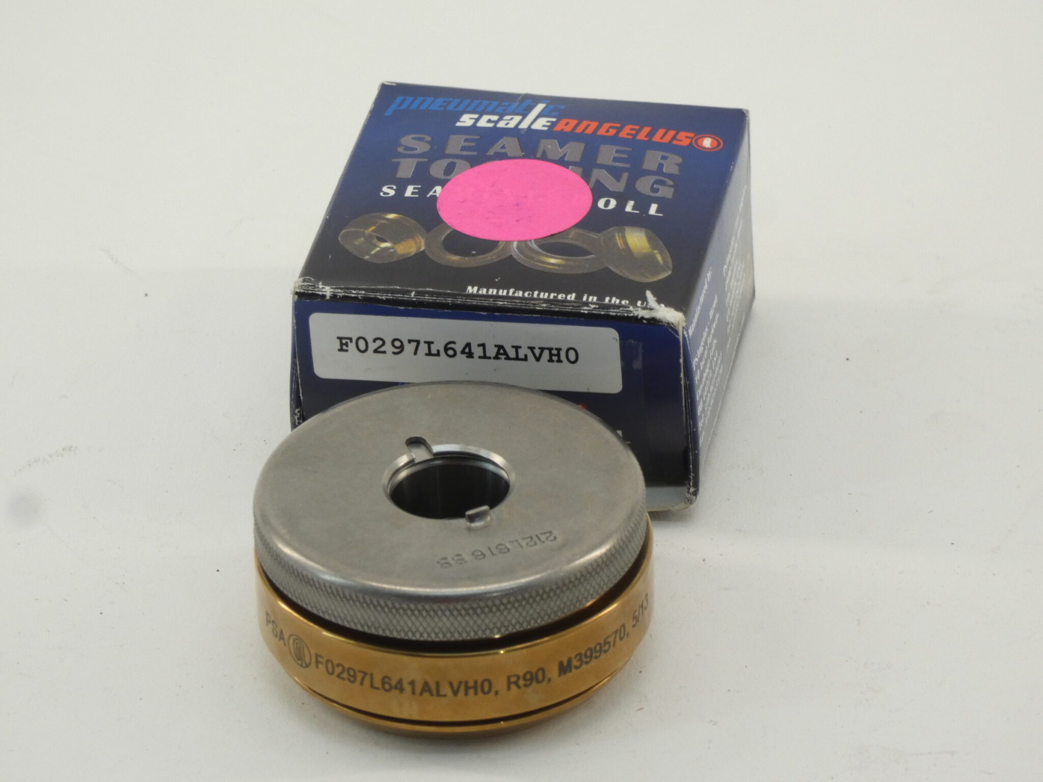 Pneumatic Scale Angelus F0297L641ALVH0 Seaming Roll 3/4″ Bore – GPM Surplus