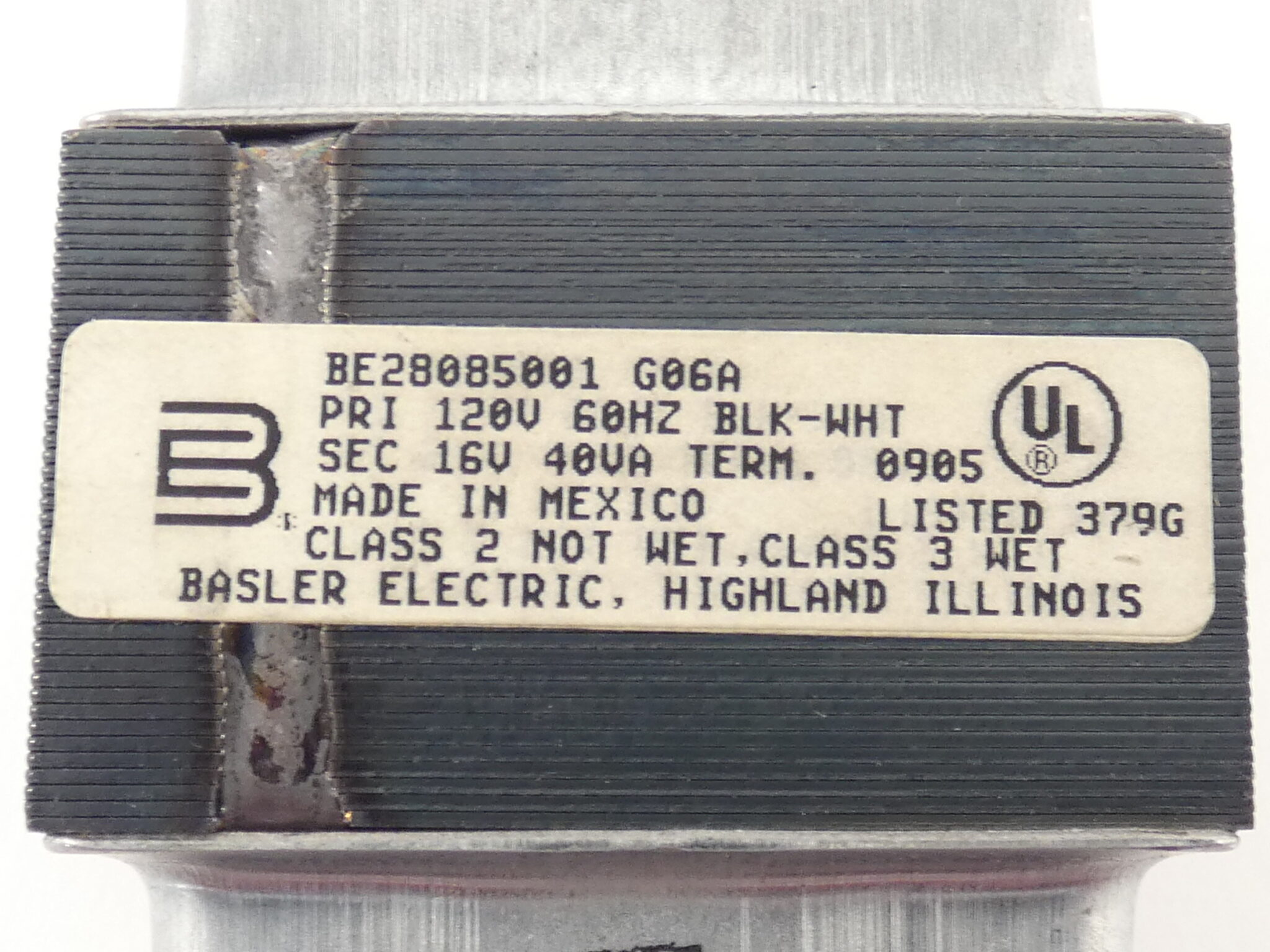 Basler Electric BE28085001 G06A DMP 320 Transformer, 120V, 60Hz – GPM ...