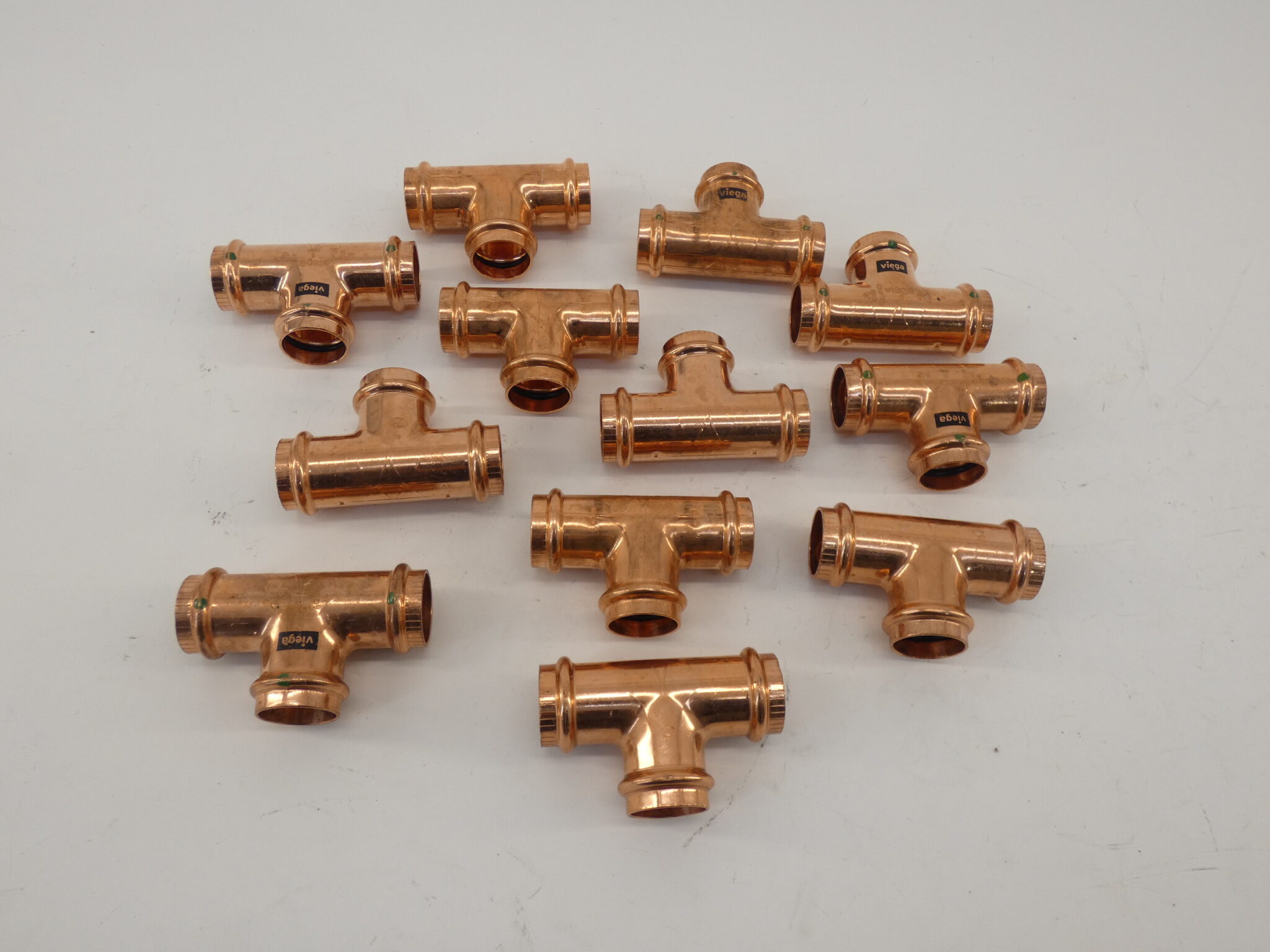 *Lot of 12* Viega Propress Copper 1″ x 1″ x 1″ Tee Fitting – GPM Surplus