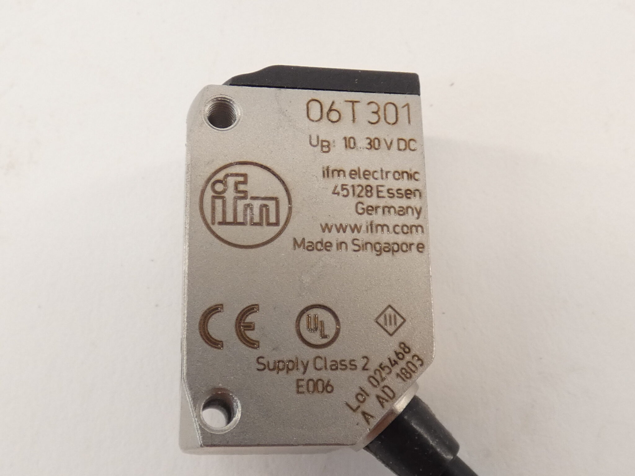 Ifm Electronic O6T301 06T-FPKG/0,30m/US Diffuse Reflection Sensor – GPM ...