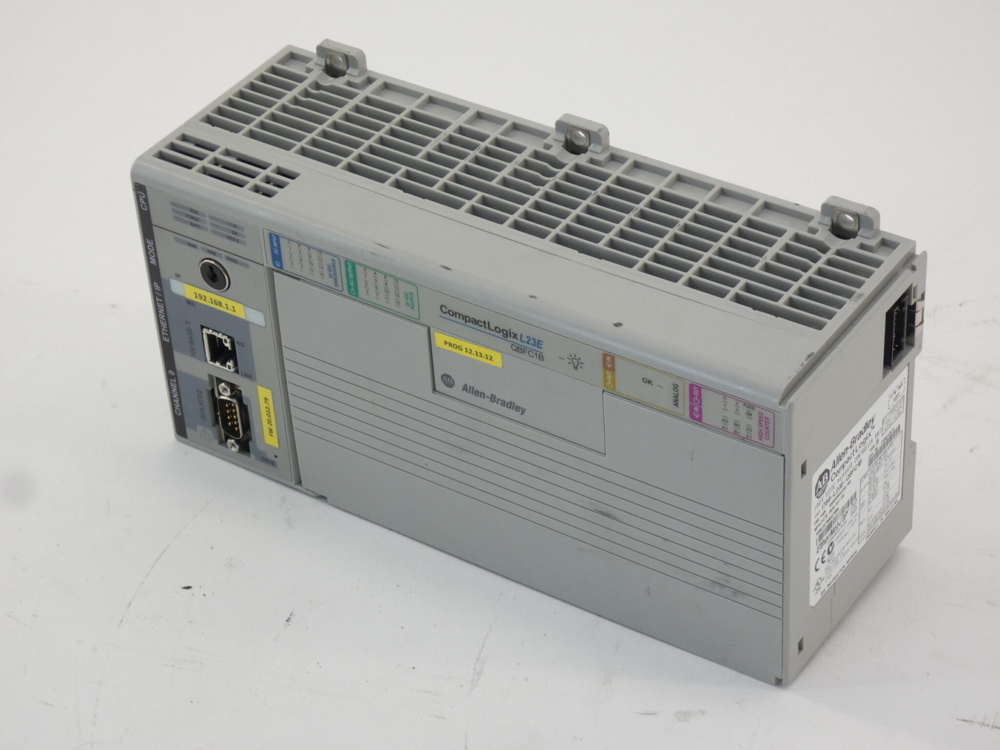 Allen-Bradley 1769-L23E-QBFC1B Controller Unit No Keys F/W 1.016 Ser. A ...