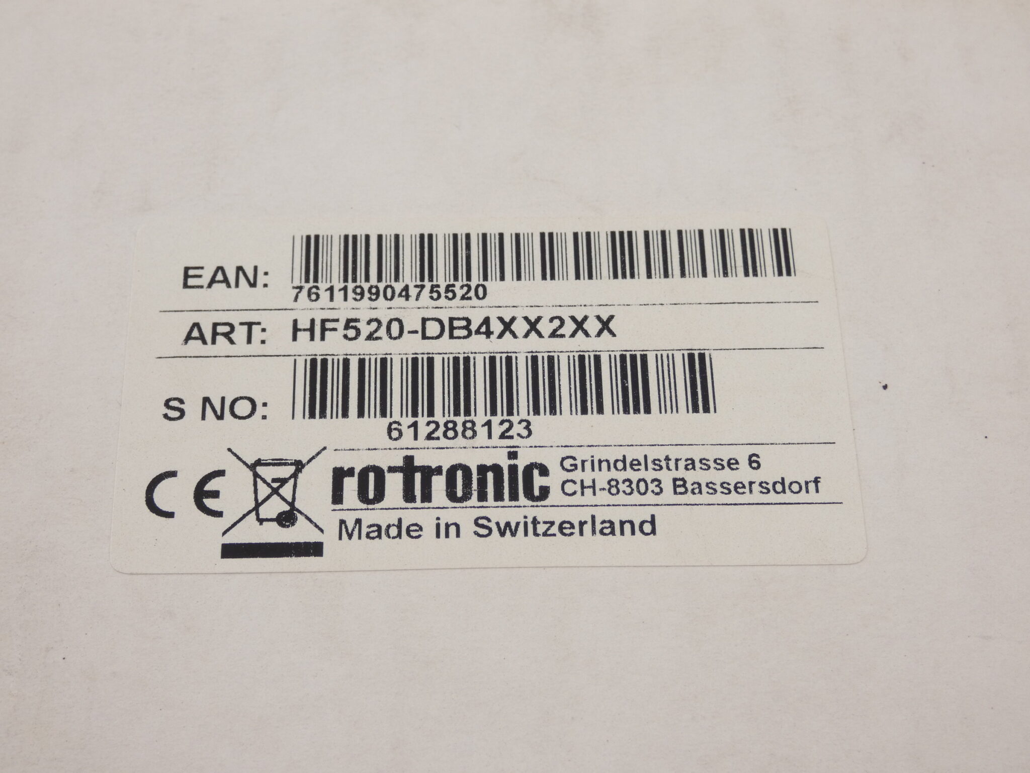 Rotronic HygroFlex HF520-DB4XX2XX Digital Transmitter for Humidity ...