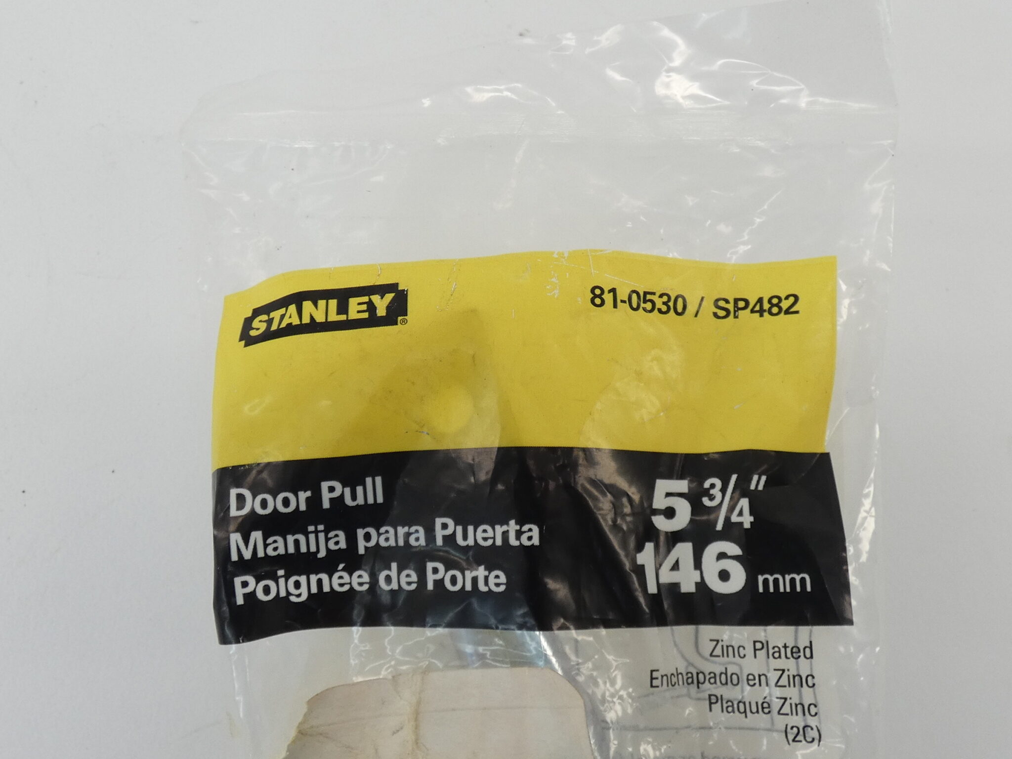Stanley 81-0530 SP482 Door Pull Handle 5-3/4″ Zinc Plated – GPM Surplus