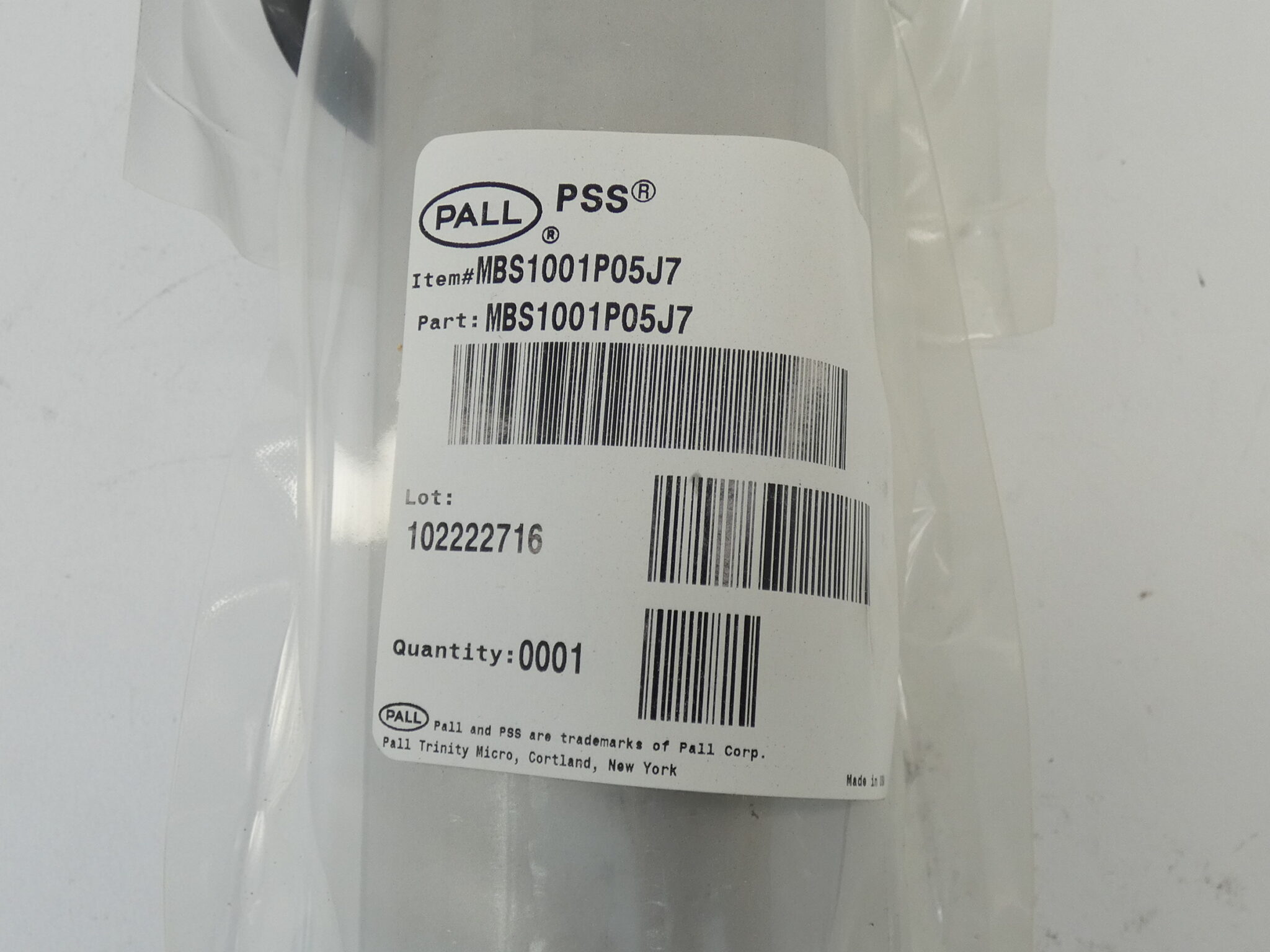 Pall MBS1001P05J7 Filter Element PSS Pall Trinity Micro – GPM Surplus