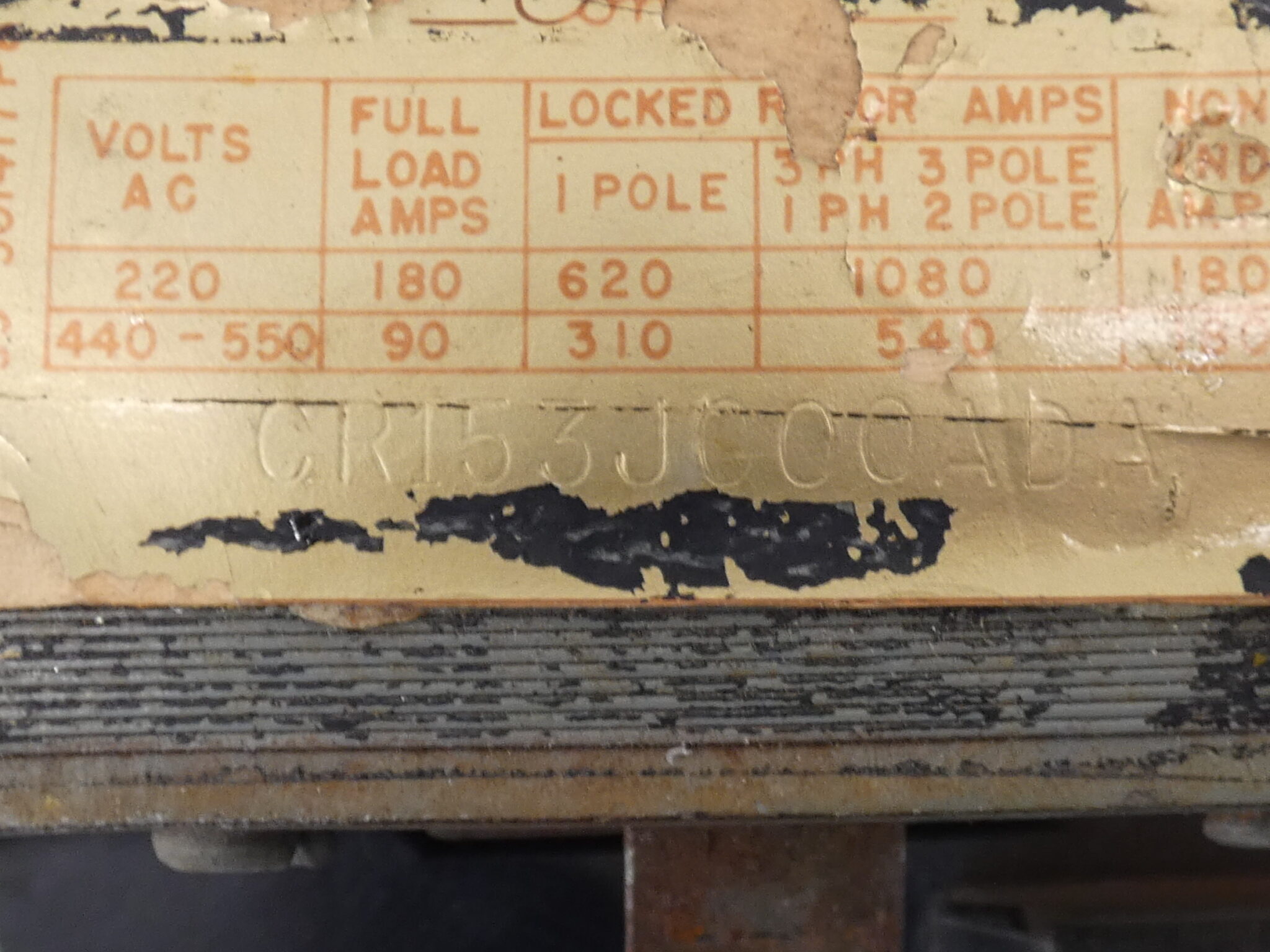 General Electric CR153J000ADA Contactor 550VAC 180A 55-501463G2 – GPM ...