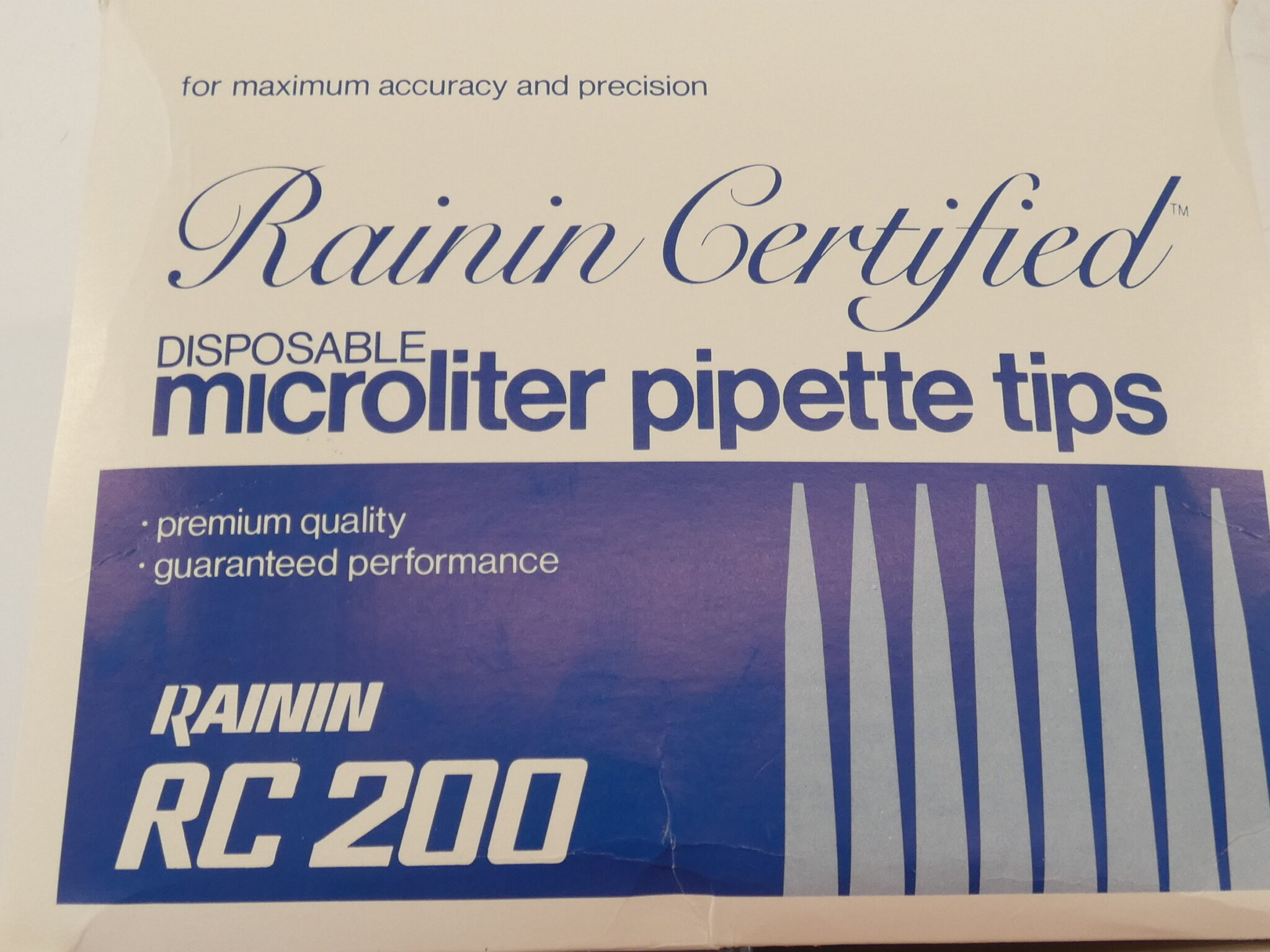 *Lot of 1000* Rainin RC-200 Disposable Microliter Pipette Tips – GPM ...