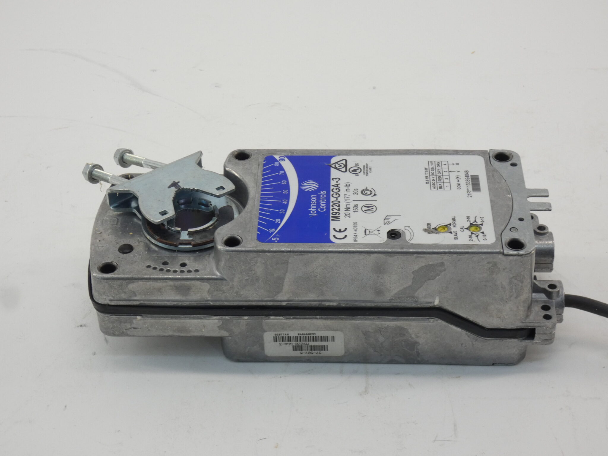 Johnson Controls M9220-GGA-3 Rotary Actuator Spring Return 20Nm 177 in ...